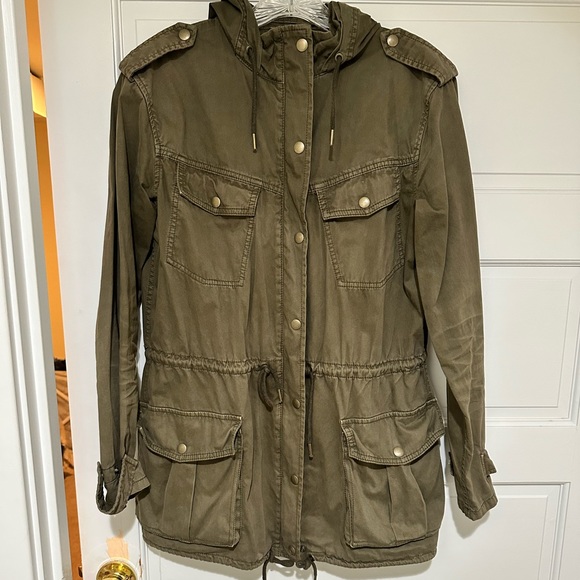 Aritzia | Jackets & Coats | Aritzia Azure Skies Trooper Jacket Dark ...